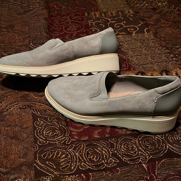 Clarks | Shoes | Clarks Platform Wedge Slip On | Poshmark
